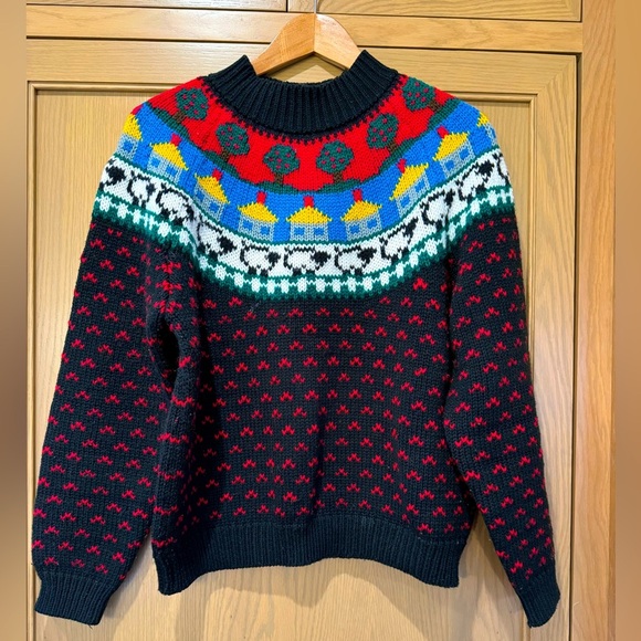Northern Isles | Sweaters | Vintage Northern Isles Mock Neck Sheep Farm ...